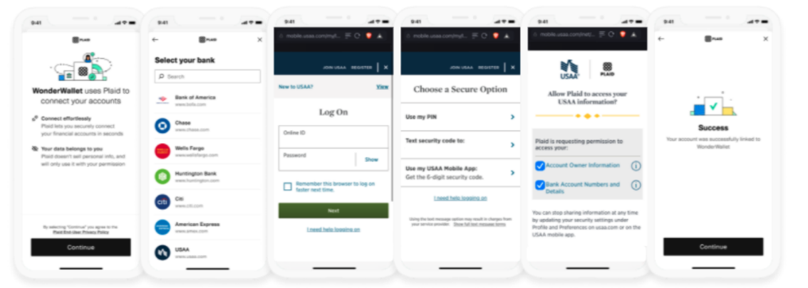 How do I verify my information using Plaid?
